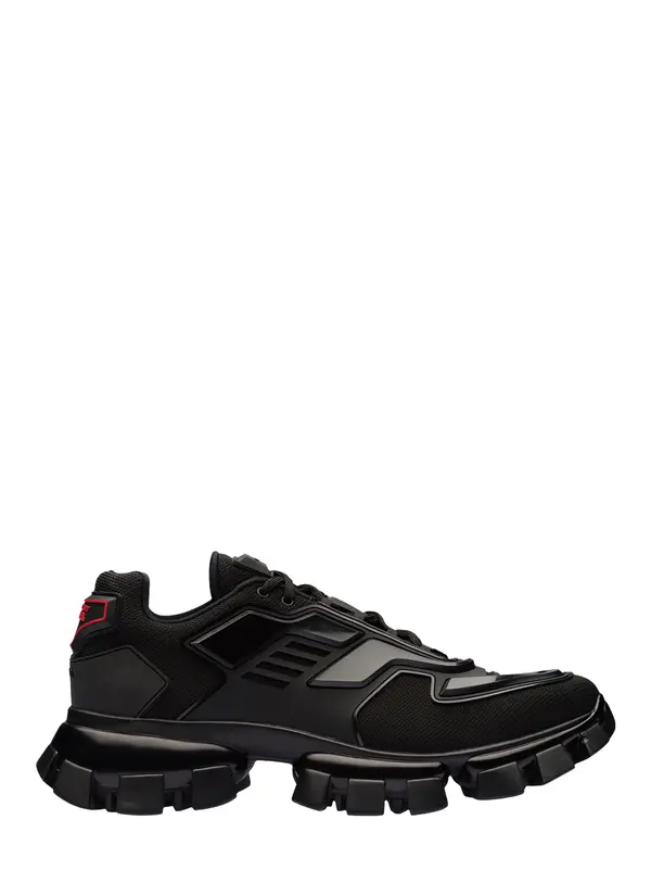 Prada Cloudbust Thunder Knit Sneakers - Black
