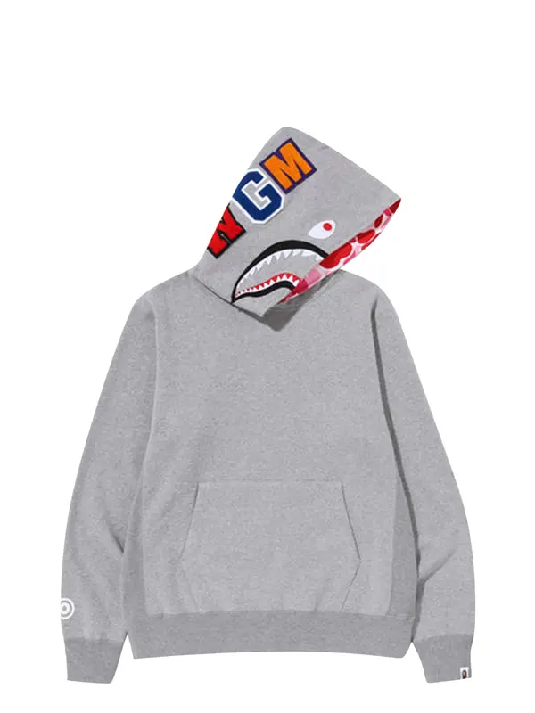 BAPE Shark Pullover Hoodie - Grey