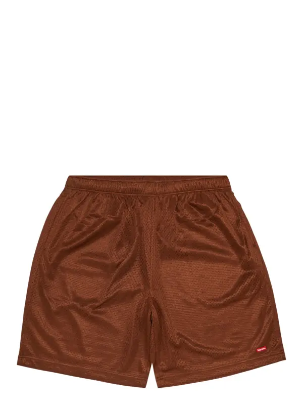 Supreme Small Box Baggy Mesh Short - Brown