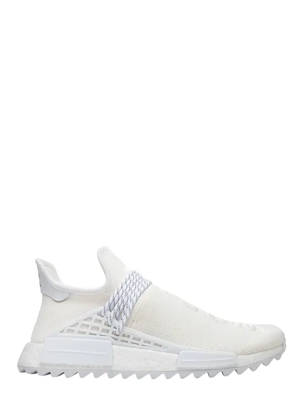 Adidas Pharrell X Nmd Human Race Trail 'blank Canvas' Sneakers - White