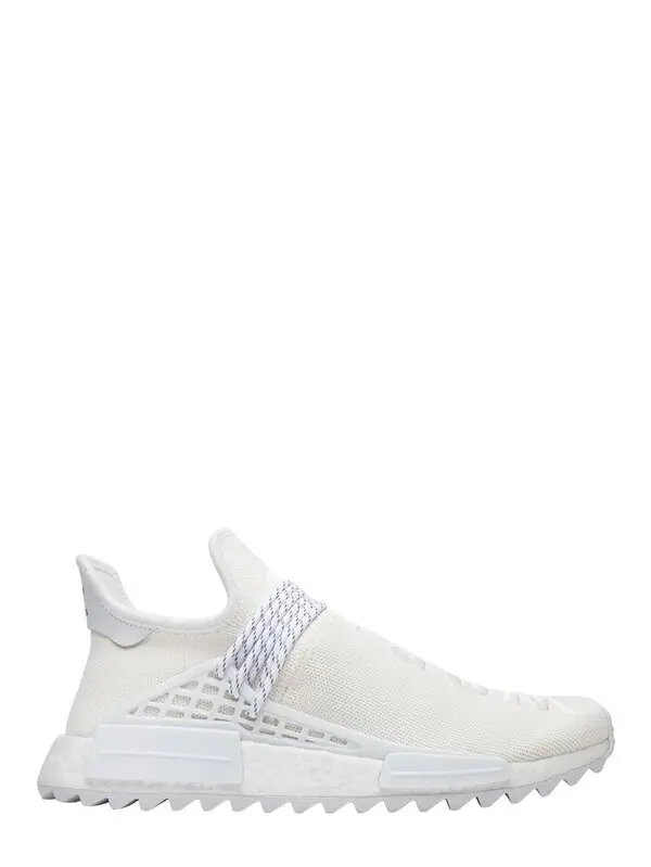 Adidas Pharrell X Nmd Human Race Trail 'blank Canvas' Sneakers - White