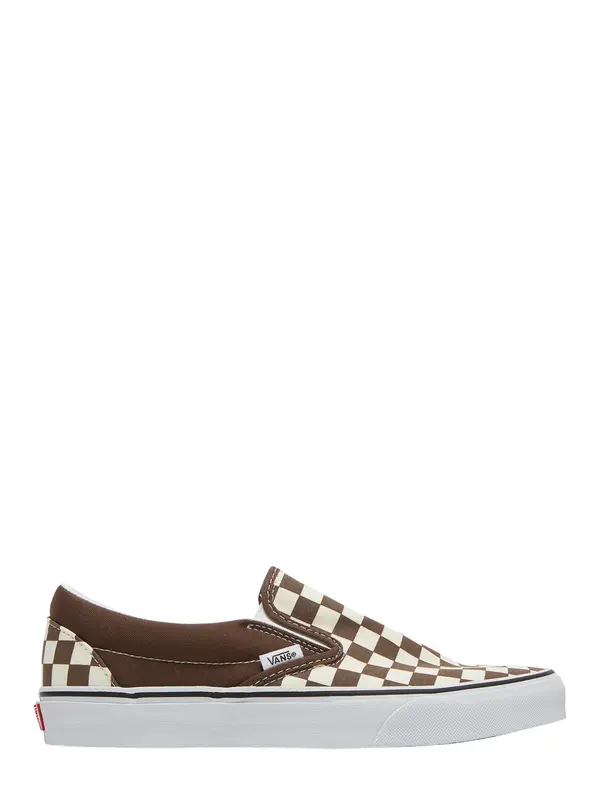 VANS Classic Slip-on In Checkerboard - Brown