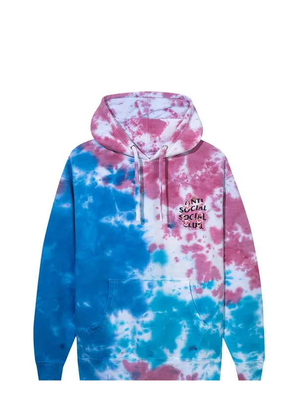 ANTI SOCIAL SOCIAL CLUB Kkoch Hi-5 Candy Tie Dye Hoodie - Blue