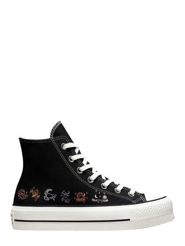 CONVERSE Chuck Taylor All Star Platform High Mystic World Zodiac Sign - Black