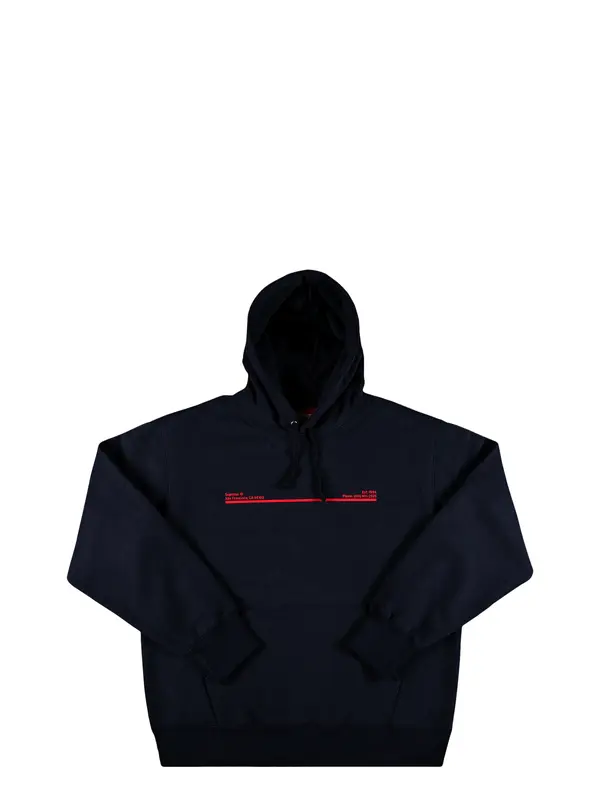 Supreme Shop Hooded Sweatshirt - Blue