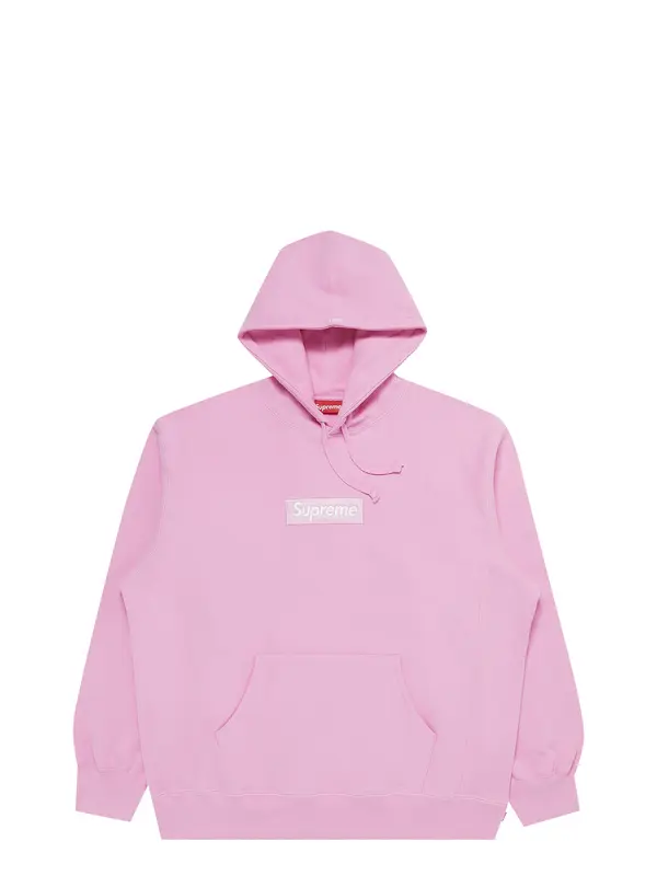 Supreme Box Logo Hooded Sweatshirt - Pink