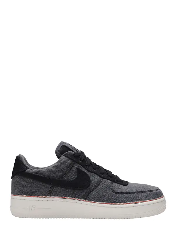 Nike 3x1 X Air Force 1 Low Premium Denim Sneakers - Black
