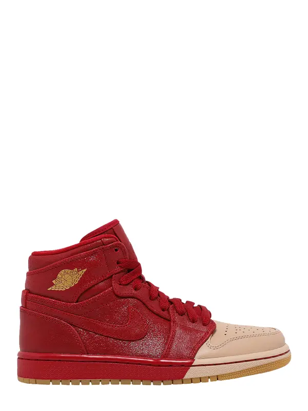 JORDAN 1 Retro High Premium Sneakers - Red