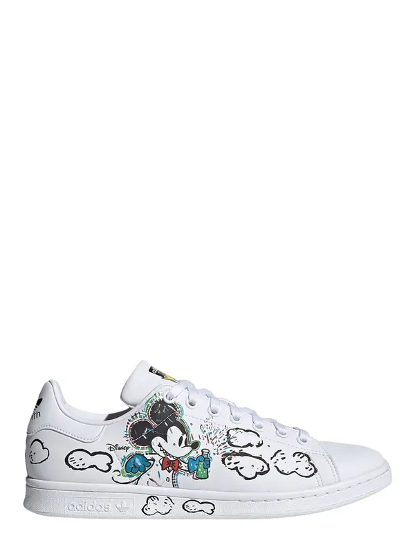 Adidas X Kasing Lung X Disney Stan Smith Labubu Mickey Mouse Sneakers - White