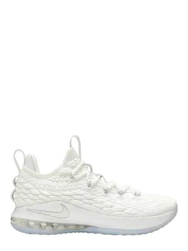 Nike Lebron 15 Low Metallic Sneakers - White