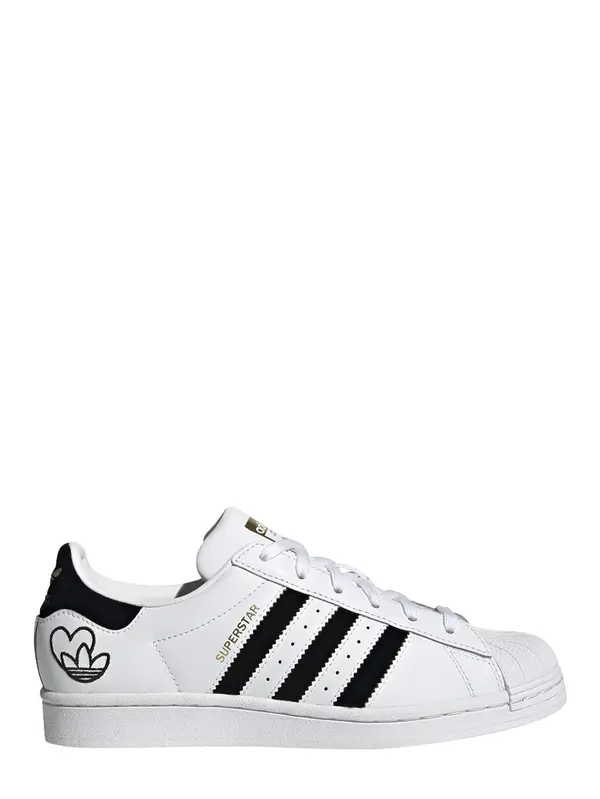 Adidas Superstar 'heart Logo' Sneaker - White