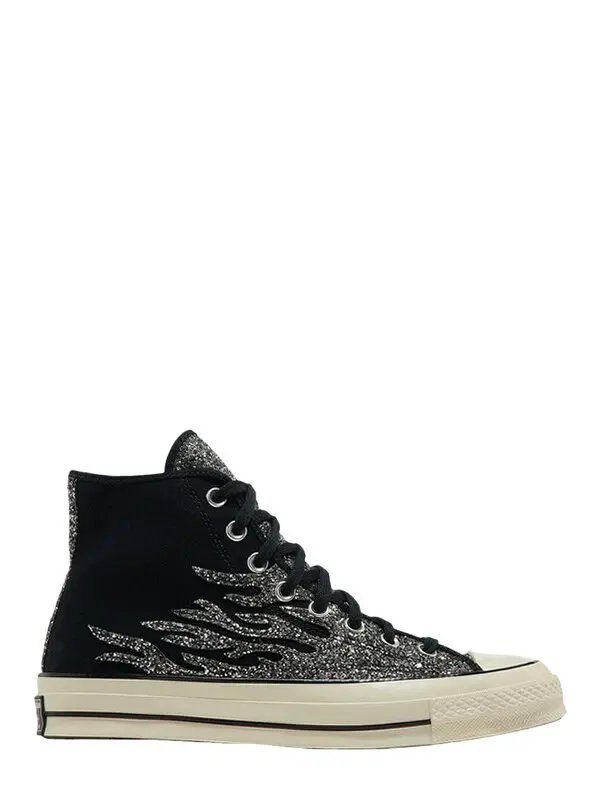 CONVERSE Chuck 70 High Archival Glitter Flame - Black