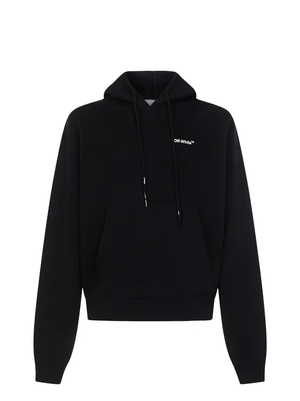 Off-White Caravaggio Crowning Over Hoodie - Black