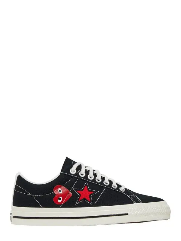 CONVERSE Comme Des Garçons Play X One Star Sneakers - Black