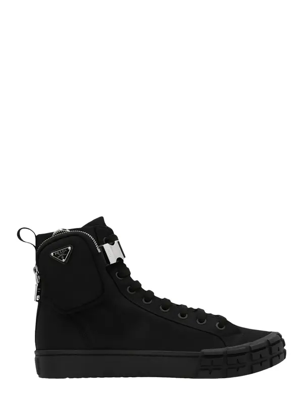 Prada Re-nylon High-top Sneakers - Black
