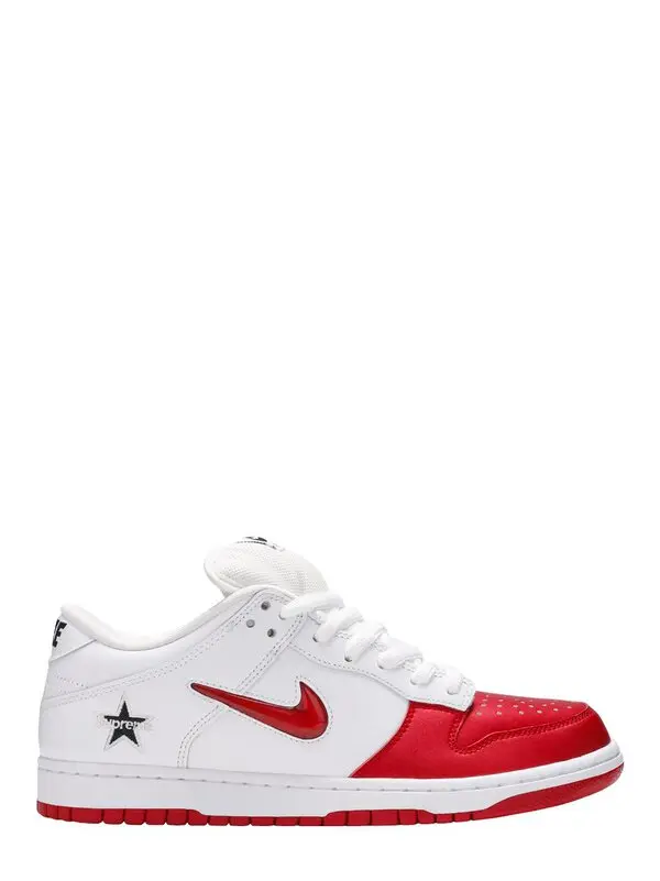 Nike Supreme X Dunk Low Varsity Sneakers - Red
