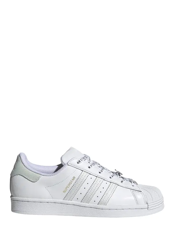 Adidas Superstar Iridescent Animal Print Sneakers - White