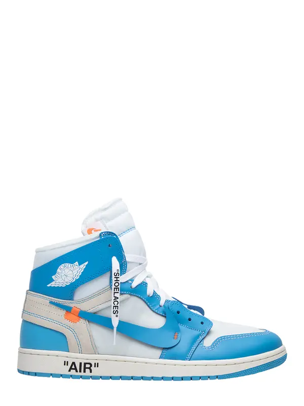 JORDAN Off-white X 1 Retro High Og 'unc' Sneakers - Blue