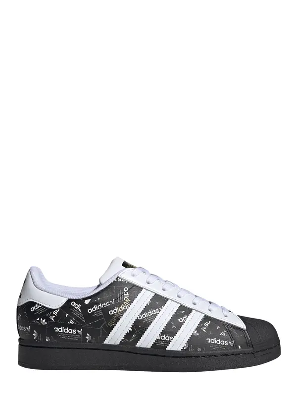 Adidas Superstar All Over Print Sneakers - Black