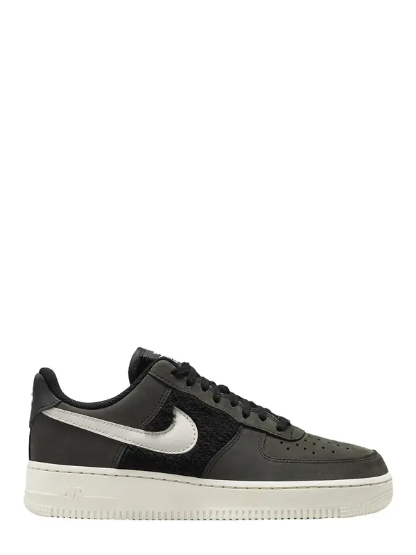 Nike Air Force 1 Faux Fur Sneakers - Black
