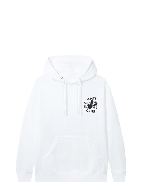 ANTI SOCIAL SOCIAL CLUB X Playboy Bunny Logo Hoodie - White