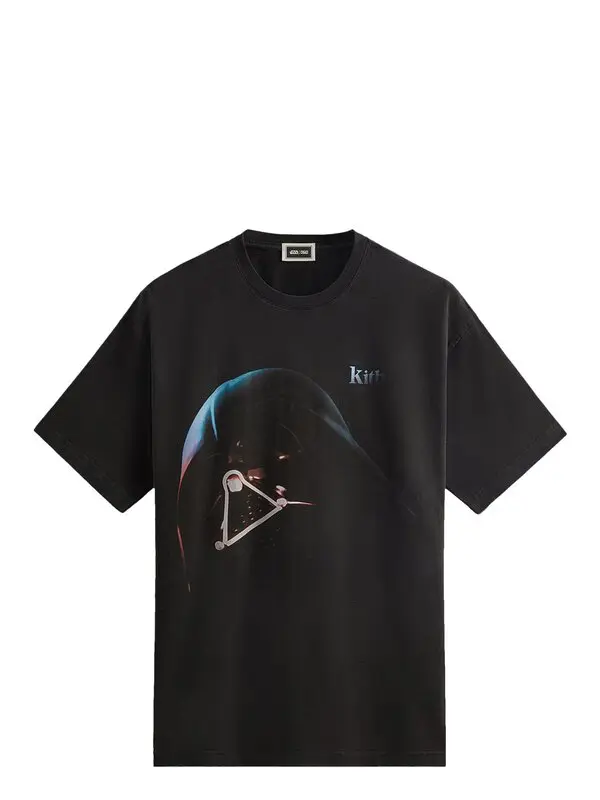 Kith X Star Wars Darth Vader Helmet Vintage Tee - Black