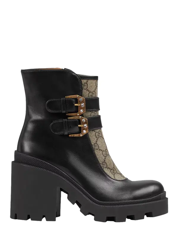 Gucci Ankle Boots With Buckles - Black