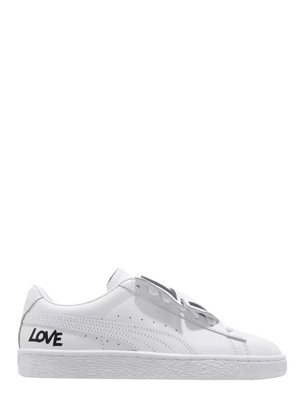 PUMA Basket Badge Hndwrttn Sneakers - White