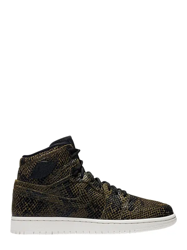 JORDAN 1 Retro High Premium Snakeskin Sneaker - Green
