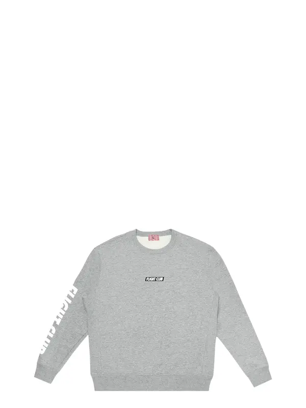 FLIGHT CLUB Oversized Logo Crewneck - Grey