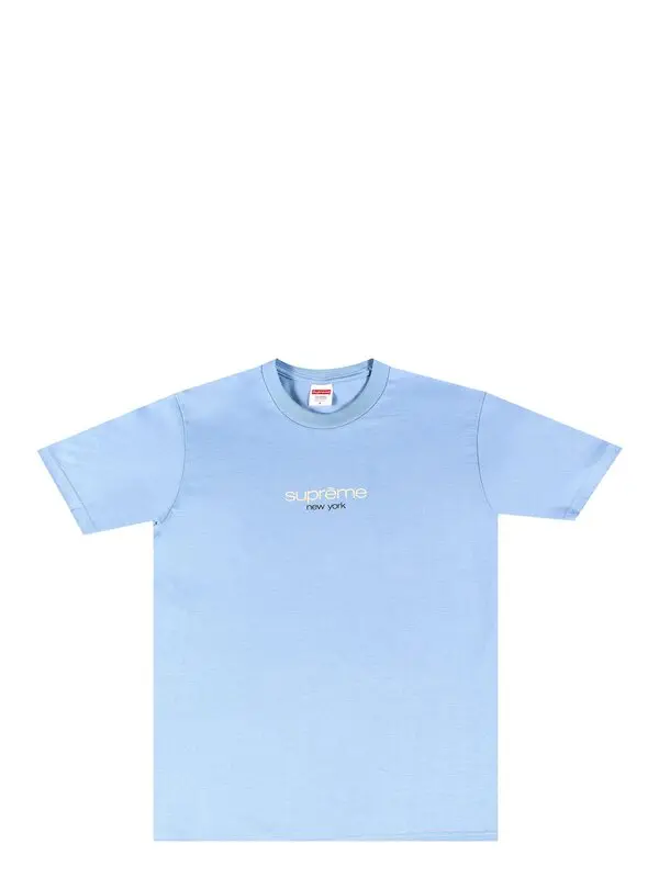 Supreme Classic Logo Tee 'light Slate - Blue