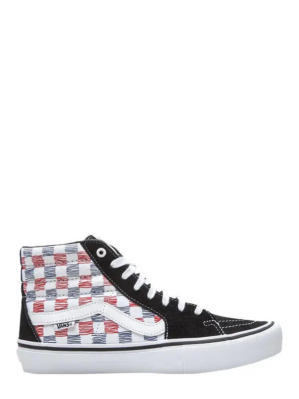 VANS Sk8-hi Pro Sketch Checkerboard - Black