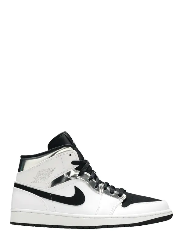 JORDAN 1 Mid High-top Sneakers - Silver
