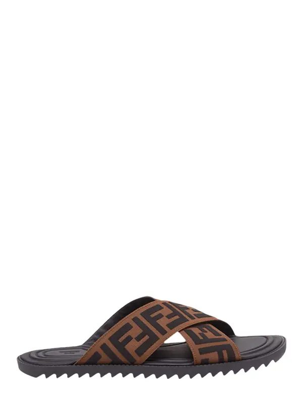 Fendi Slides - Brown