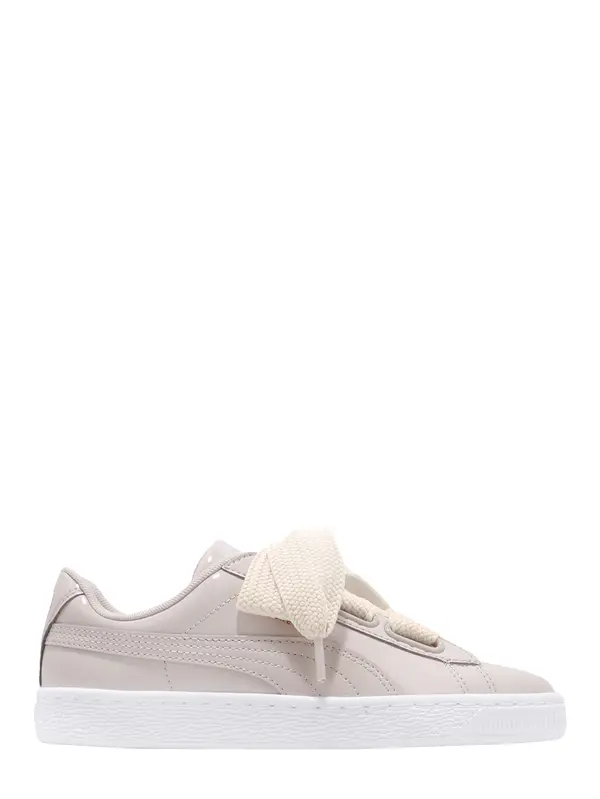 PUMA Basket Heart Patent Sneakers - Tan