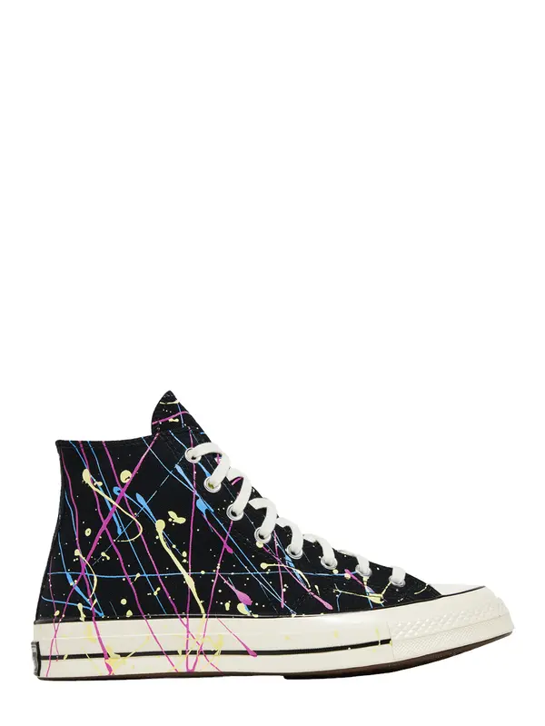 CONVERSE Chuck 70 High Paint Splatter Sneakers - Black