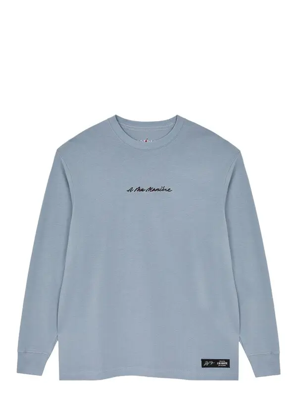 JORDAN X A Ma Maniére Long-sleeve T-shirt 'obsidian - Blue