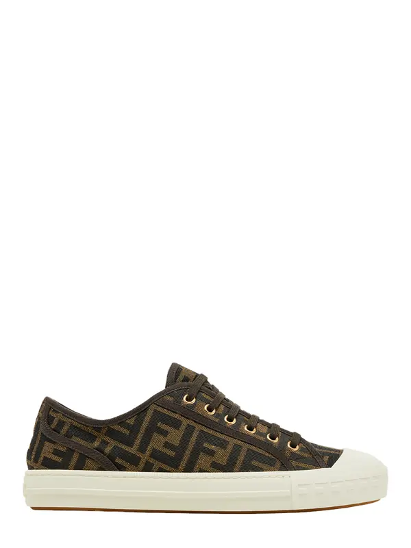 Fendi Domino Sneakers - Brown