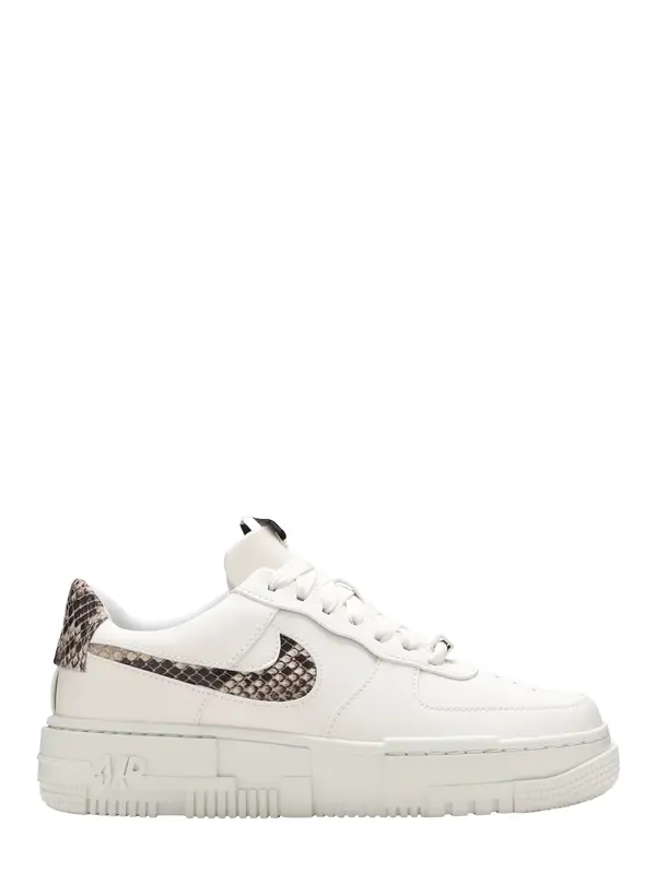 Nike Force 1 Pixel Se 'sail Snake' Sneakers - Cream
