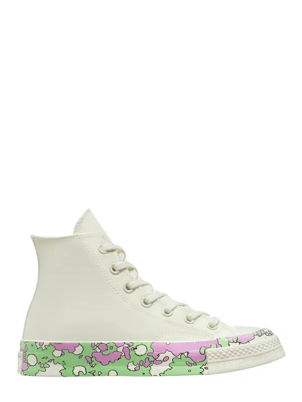 CONVERSE Chuck 70 High Crafted Florals - Cream