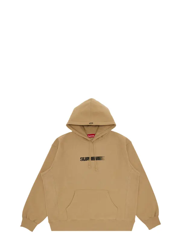 Supreme Motion Logo Hooded Sweatshirt - Tan