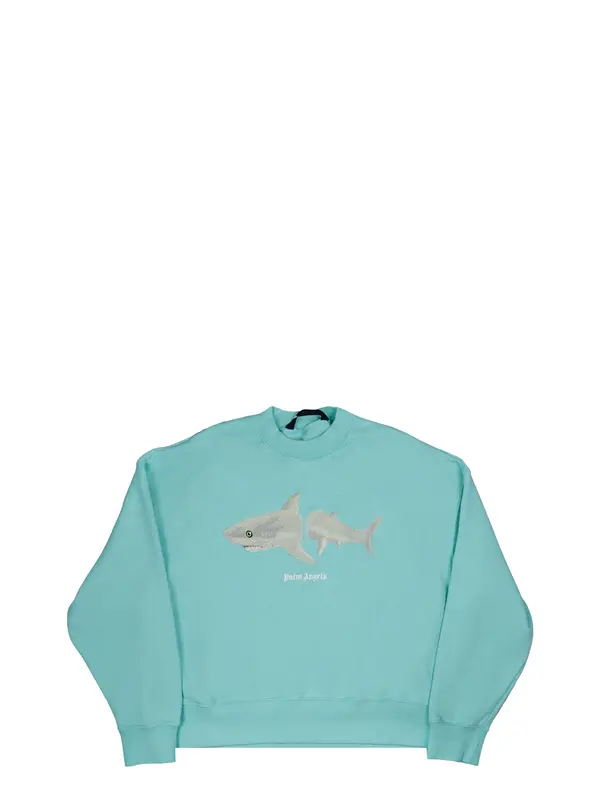 Palm Angels Shark Crewneck - Blue
