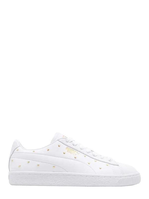 PUMA Basket Studded Sneakers - White
