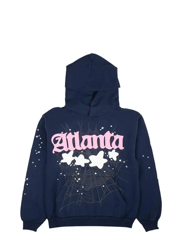 SP5DER Atlanta Printed Hoodie - Blue