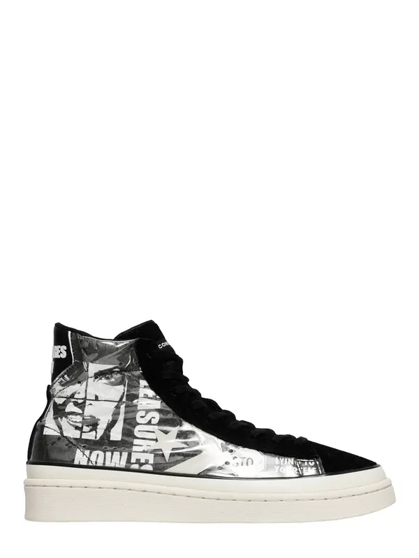 CONVERSE X Pleasures Pro Leather High-top Sneakers - Black