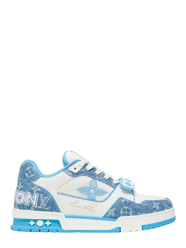LOUIS VUITTON Trainer Low Velcro Strap Sneaker - White