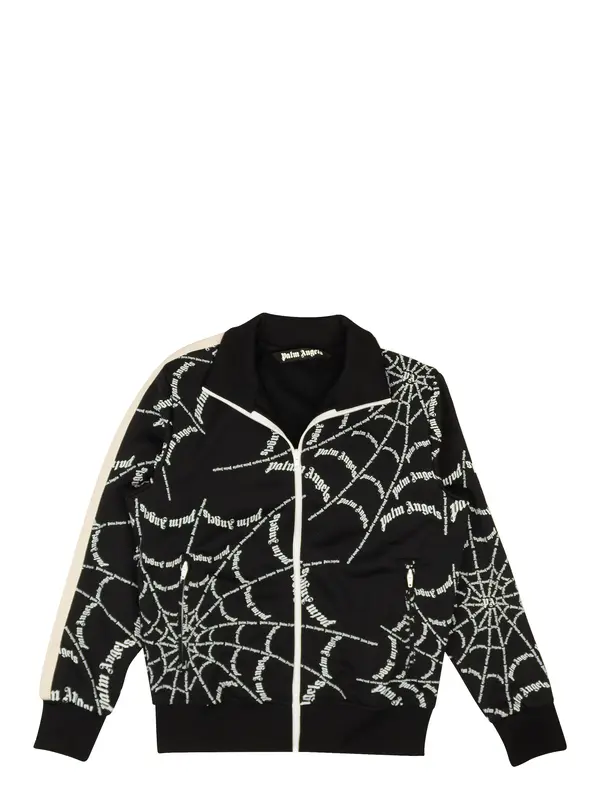 Palm Angels Spider Web Track Jacket - Black