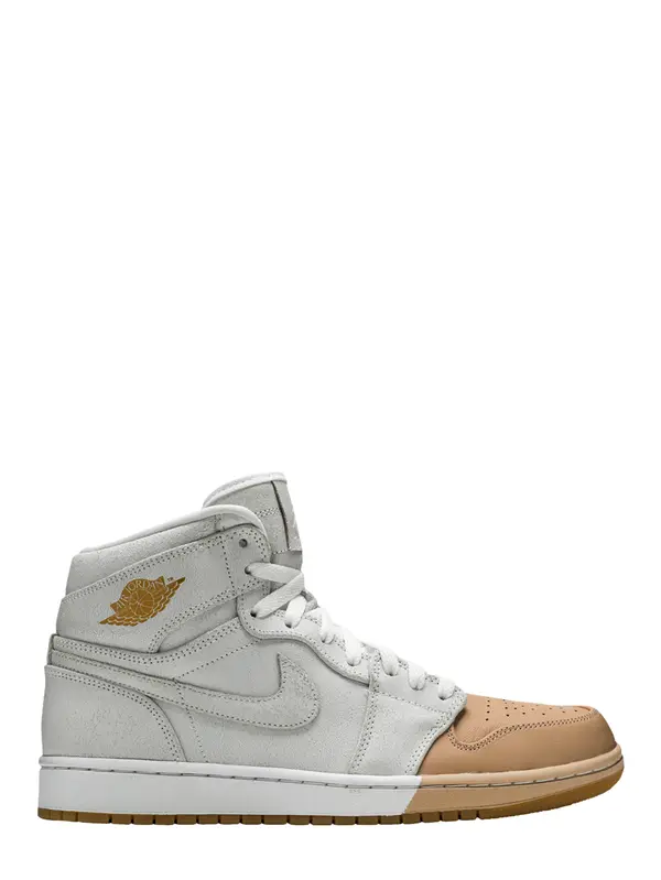 JORDAN 1 Retro High Premium Dipped Toe Sneakers - White