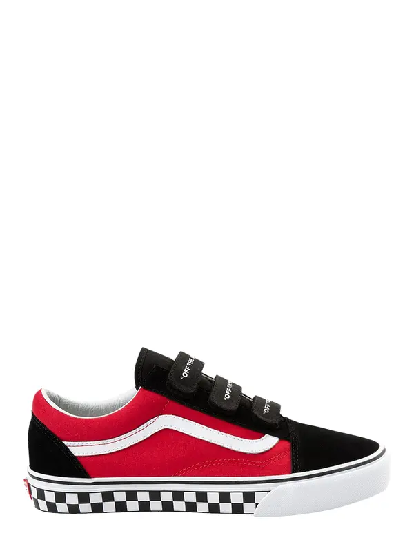 VANS Old Skool V Logo Pop Sneakers - Red