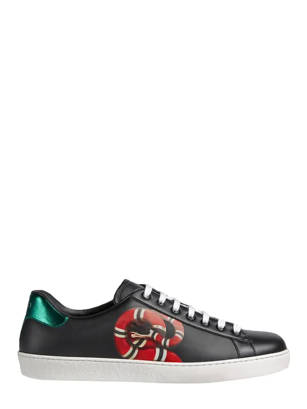 Gucci Ace Kingsnake Sneakers - Black
